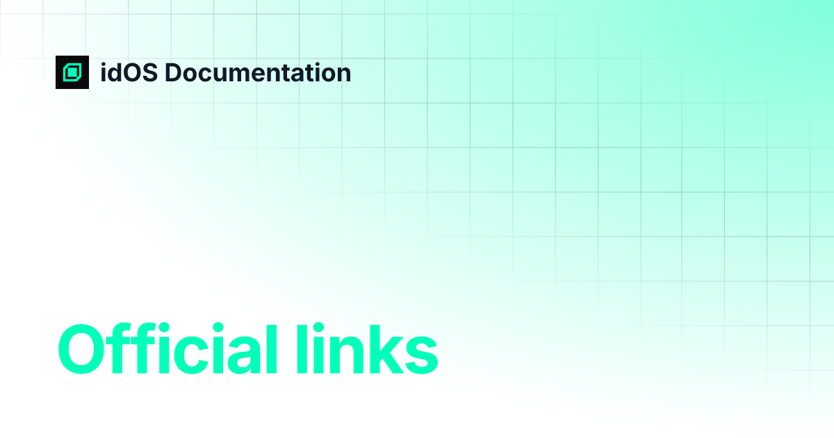 Official links | idOS Documentation